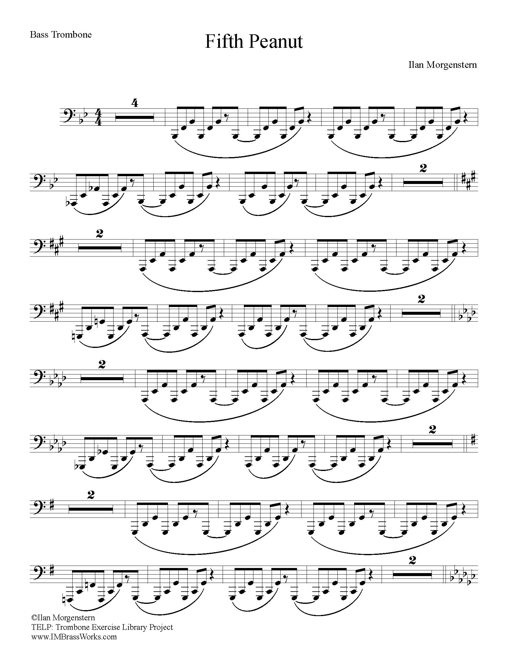 Morgenstern: Fifth Peanut (free TELP exercise) – IMBrassWorks